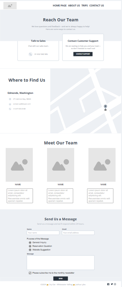 Dry Oar - Whitewater Rafting Contact Us